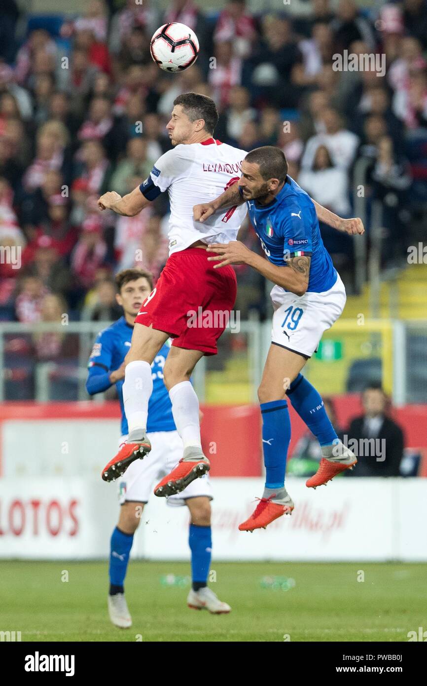 The 2018/19 UEFA Nations League match Poland vs Italy on October 14 ...