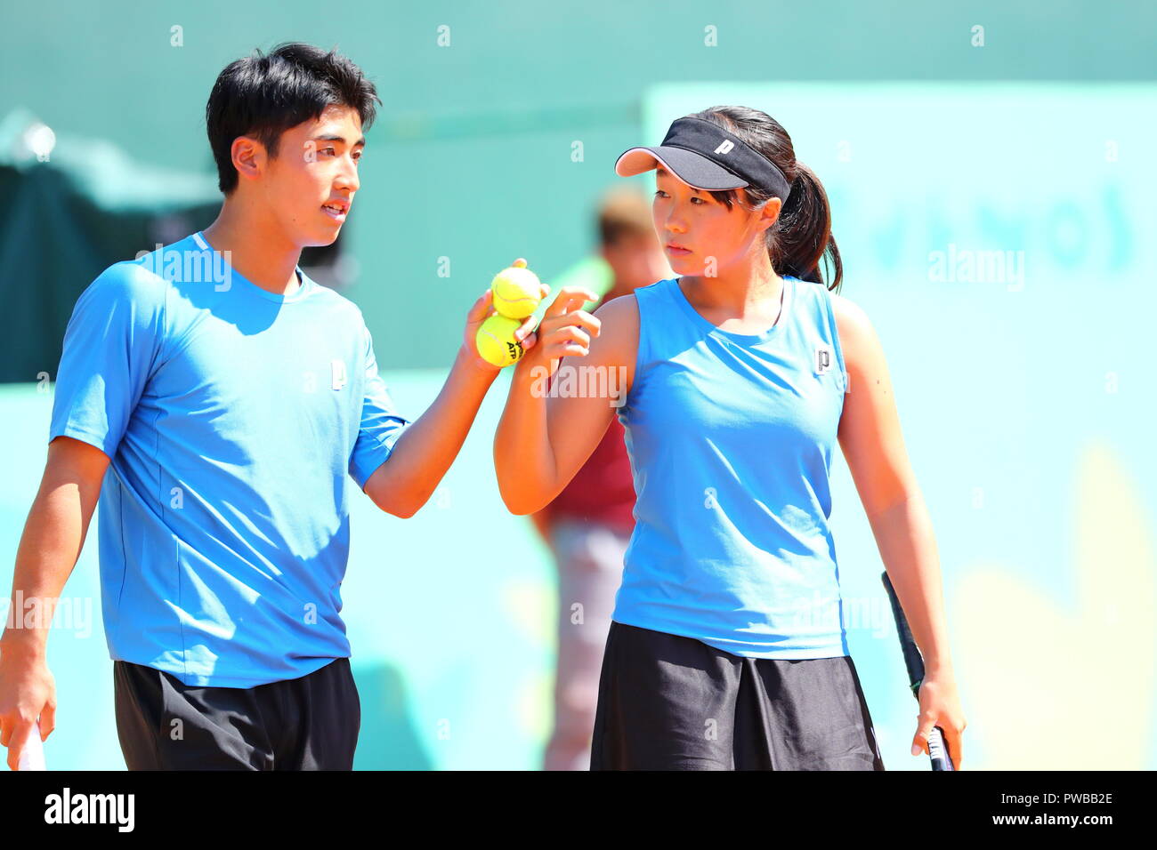 Buenos Aires, Argentina. 14th Oct, 2018. Yuki Naito & Naoki Tajima (JPN ...