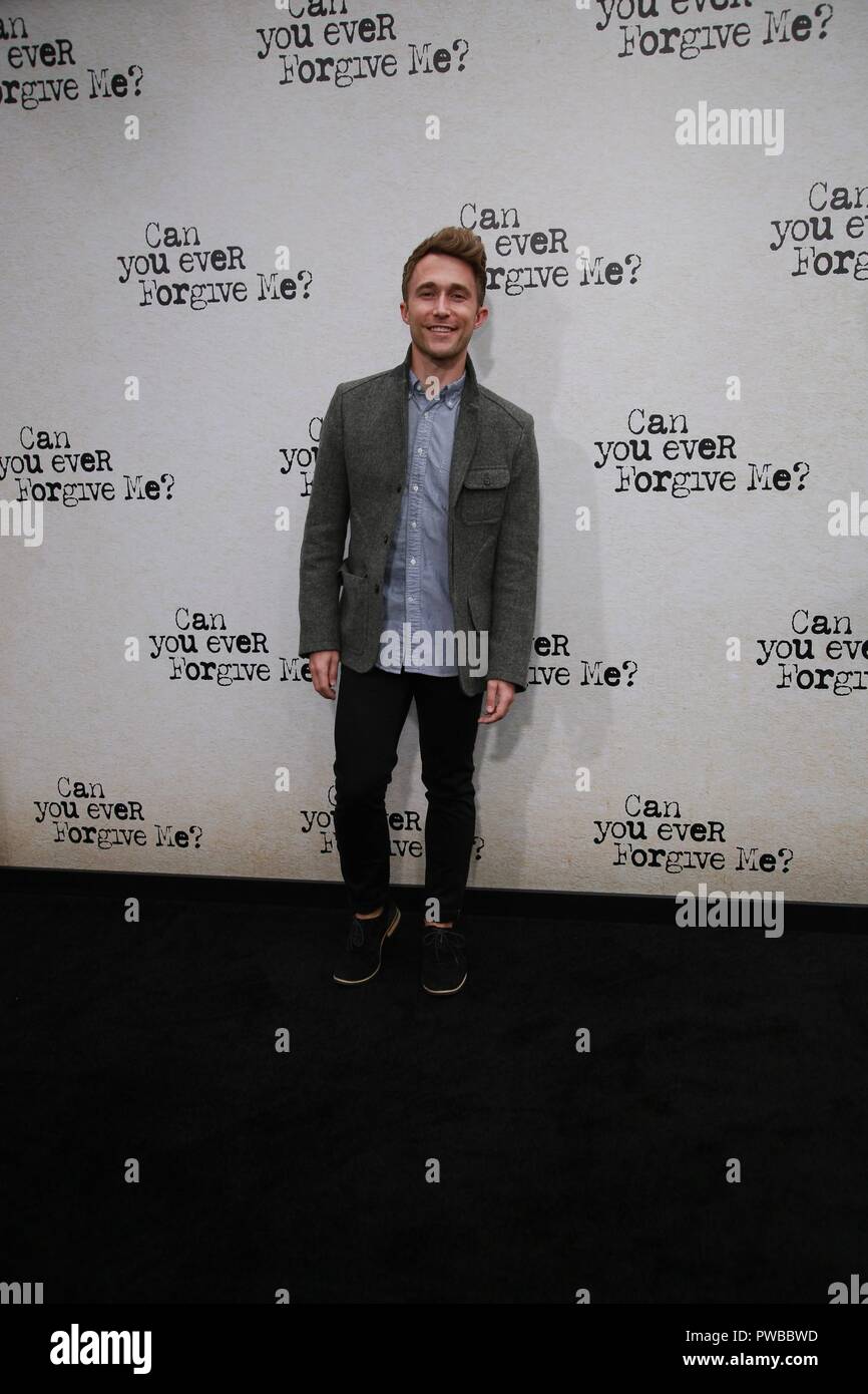 New York, NY, USA. 14th Oct, 2018. Ben Baur at arrivals for CAN YOU ...