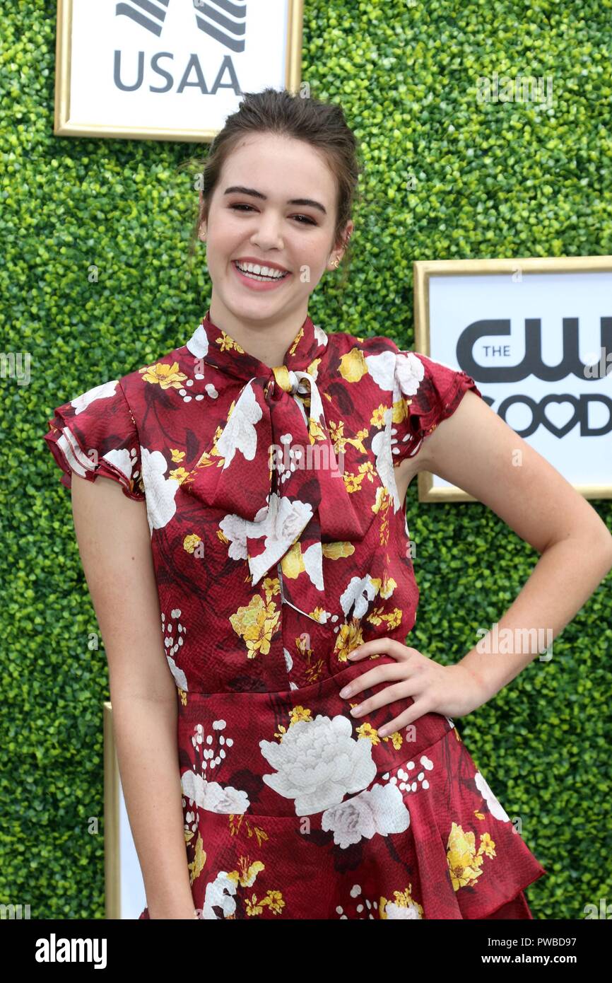 Burbank, CA. 14th Oct, 2018. Kaylee Bryant at arrivals for The CW ...