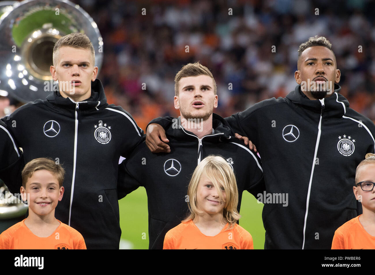 Matthias GINTER (left, GER), Timo WERNER (mi., GER) and Jerome BOATENG ...