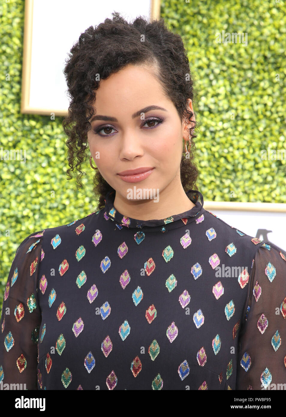 BURBANK, CA - OCTOBER 14: Madeleine Mantock, at The CW Network’s Fall ...