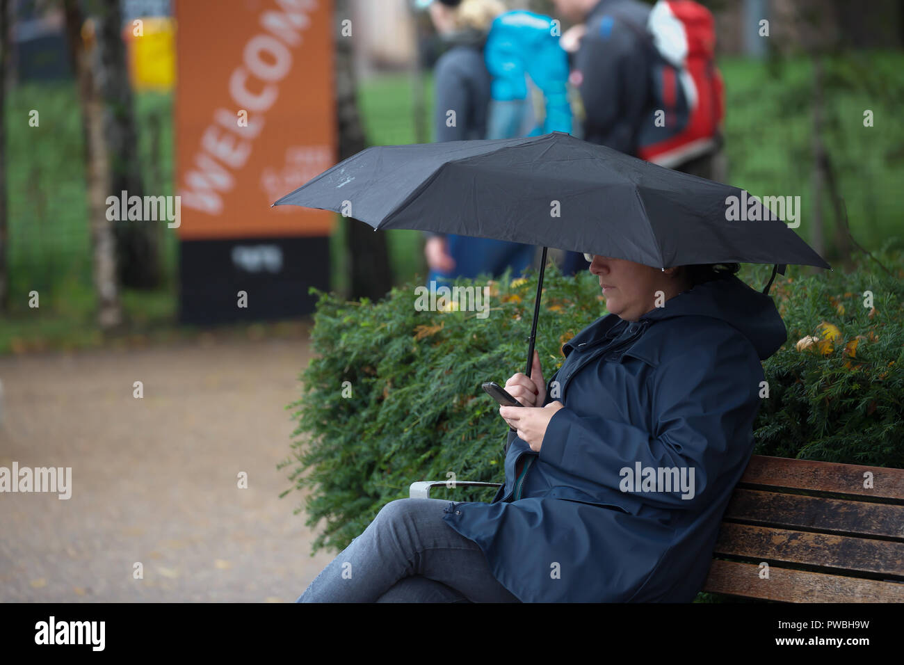 London,UK,15th October 2018,Wet and miserable Autumnal day in Central ...