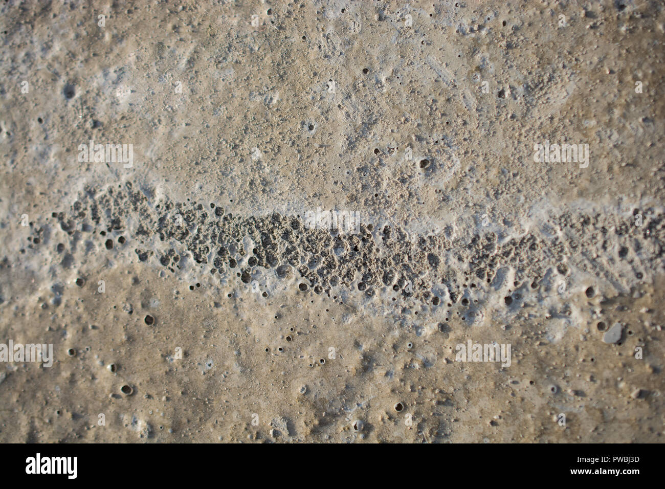 Patterns on a freshly poured concrete surface Stock Photo - Alamy