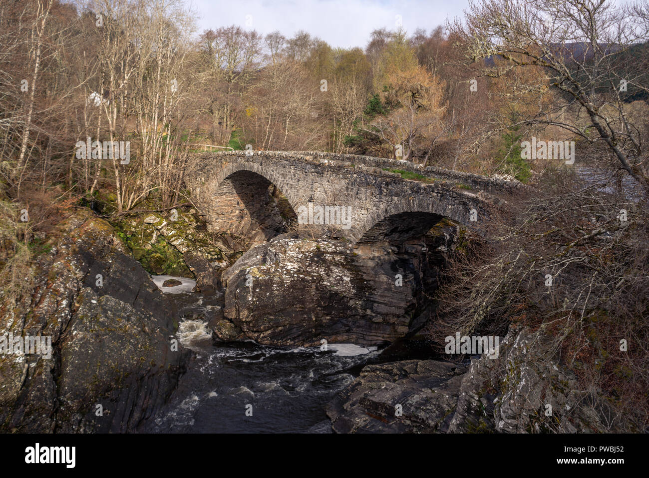 Invermoriston Bridge, Loch Ness, Scotland, Uk Stock Photo - Alamy