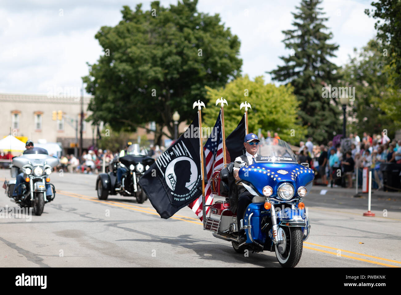 Flags motorcycle hi-res stock photography and images - Alamy