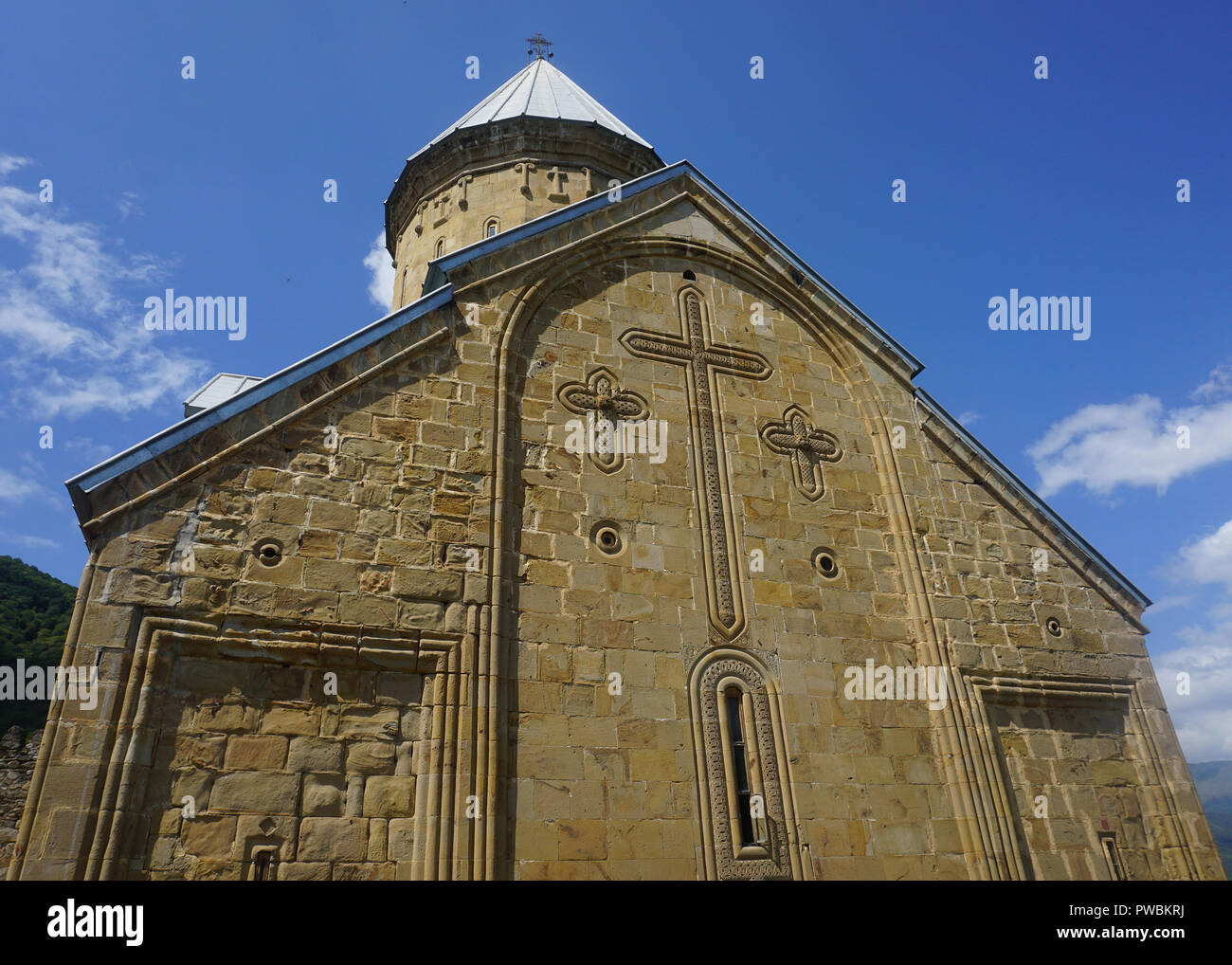 Ananuri Castle Complex Monastery Church with Three Carved Crosses on ...