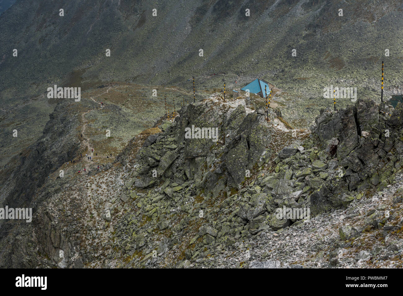 Amazing panoramic view from Musala peak, Rila mountain, Bulgaria Stock ...