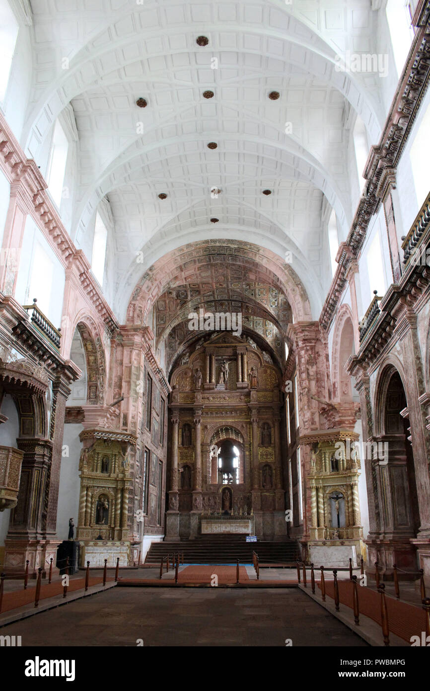 The Church of St. Francis of Assisi of Old Goa (Goa Velha). Taken in ...