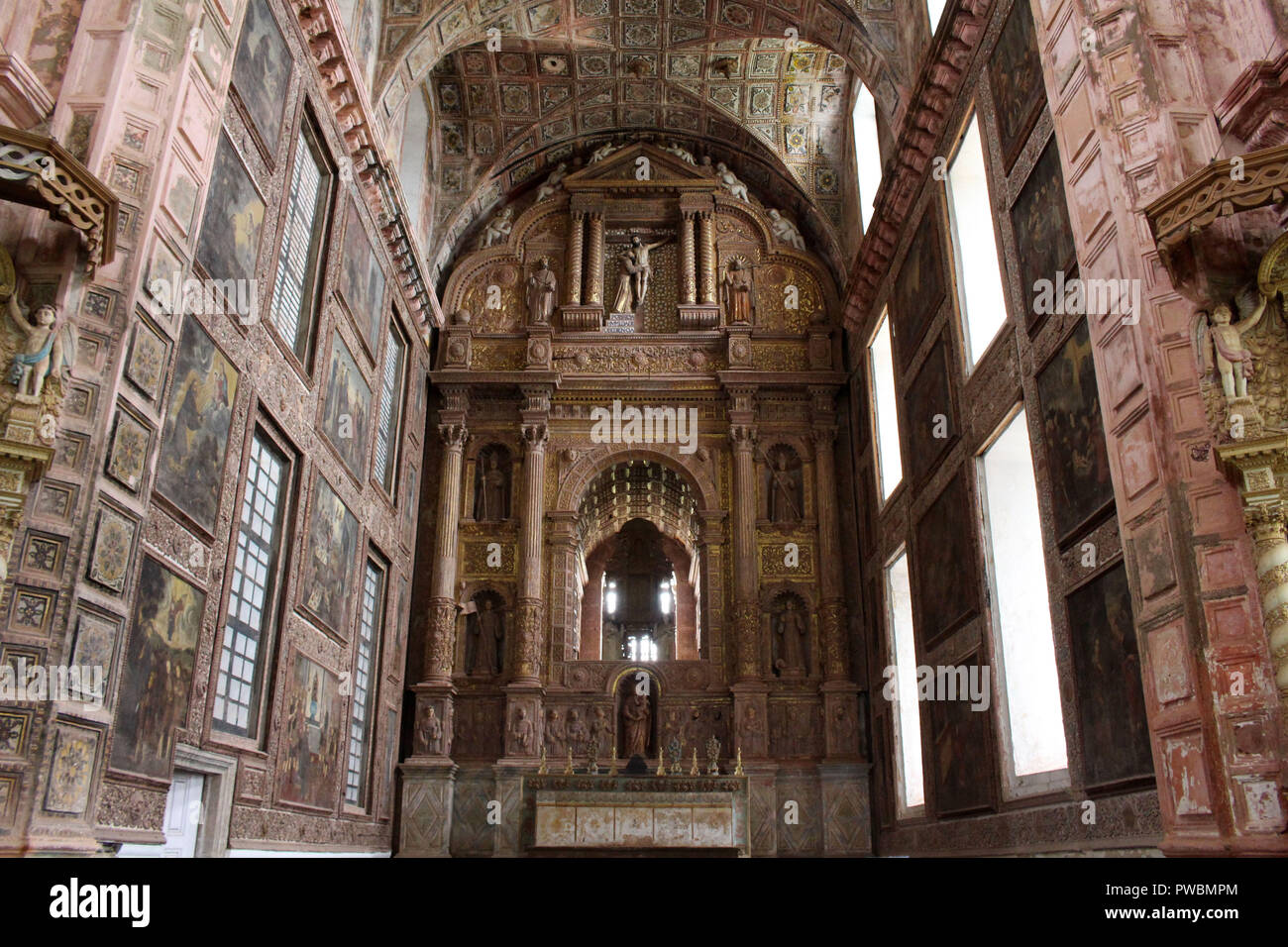 The Church of St. Francis of Assisi of Old Goa (Goa Velha). Taken in ...