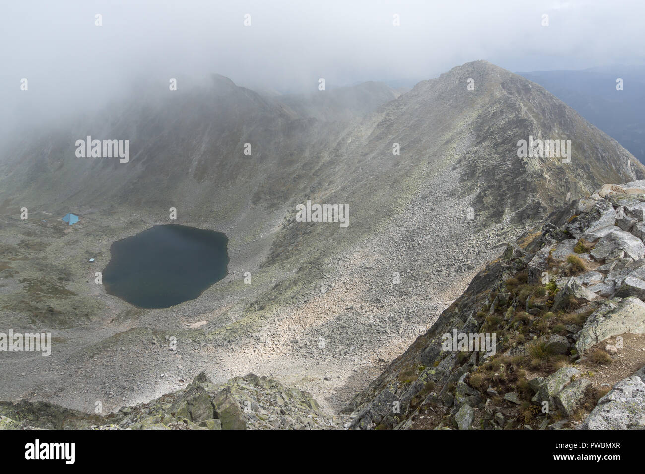 Amazing panoramic view from Musala peak, Rila mountain, Bulgaria Stock ...