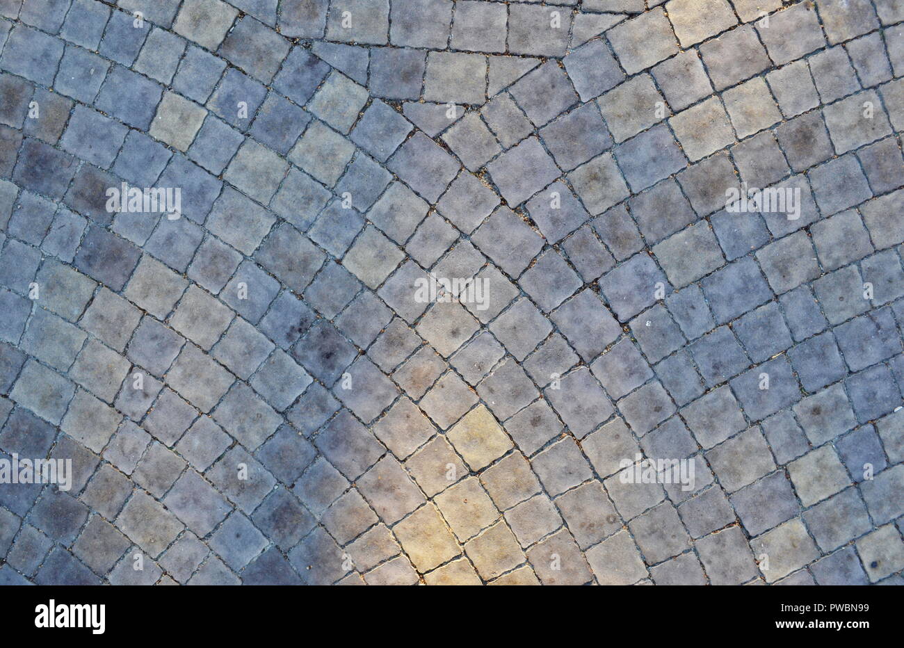 The texture of the pavement of concrete tiles on the street Stock Photo ...