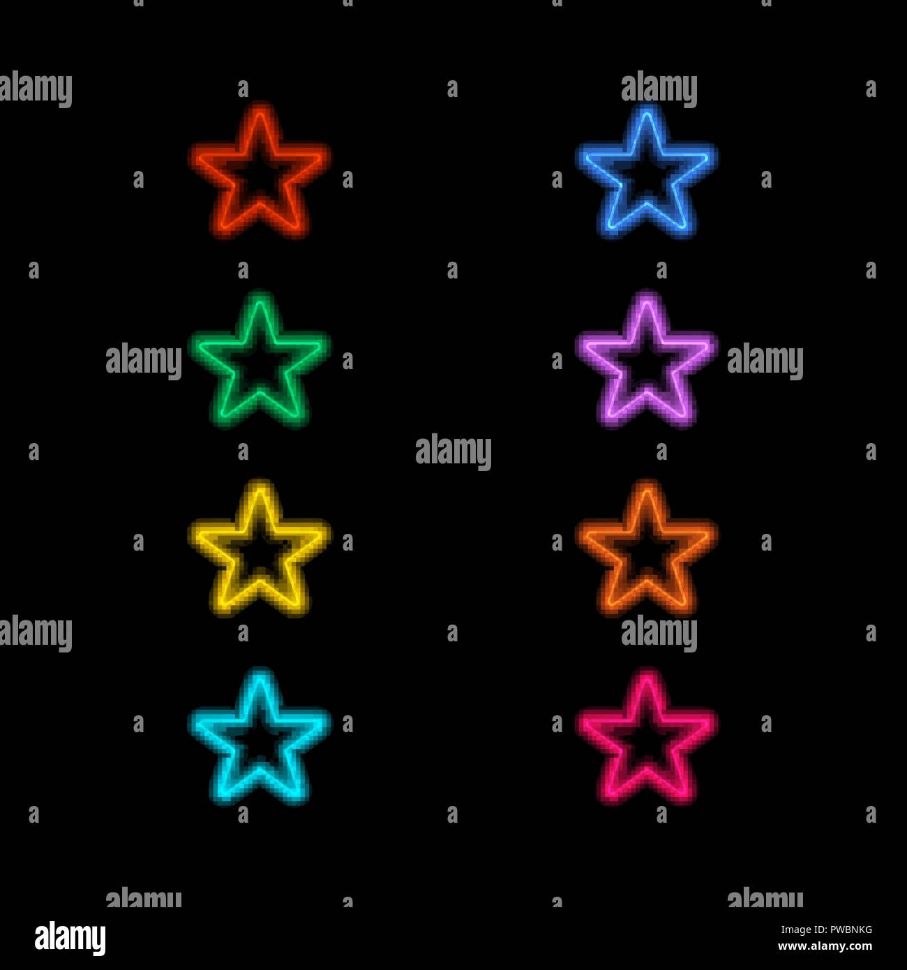 Neon stars hi-res stock photography and images - Alamy