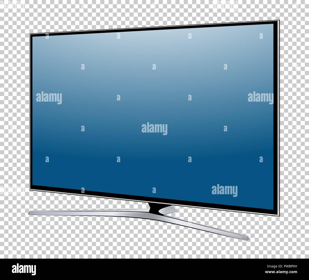 TV screen flat lcd led vector illustration Stock Vector Image & Art - Alamy