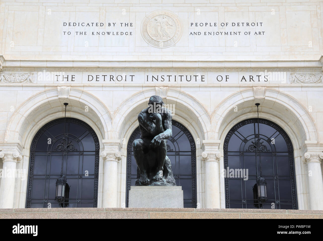 The Detroit Institute of Art, on Woodward Avenue, in the Midtown, in ...