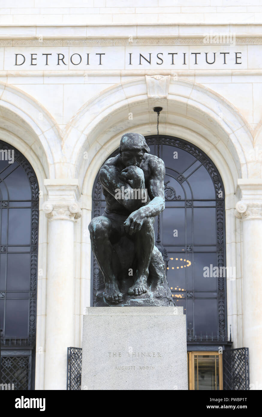 Prints Detroit Sculpture Statue print black and white Photography The ...