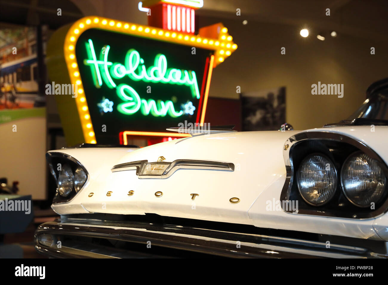 The iconic Holiday Inn sign in the historical Henry Ford Museum in ...