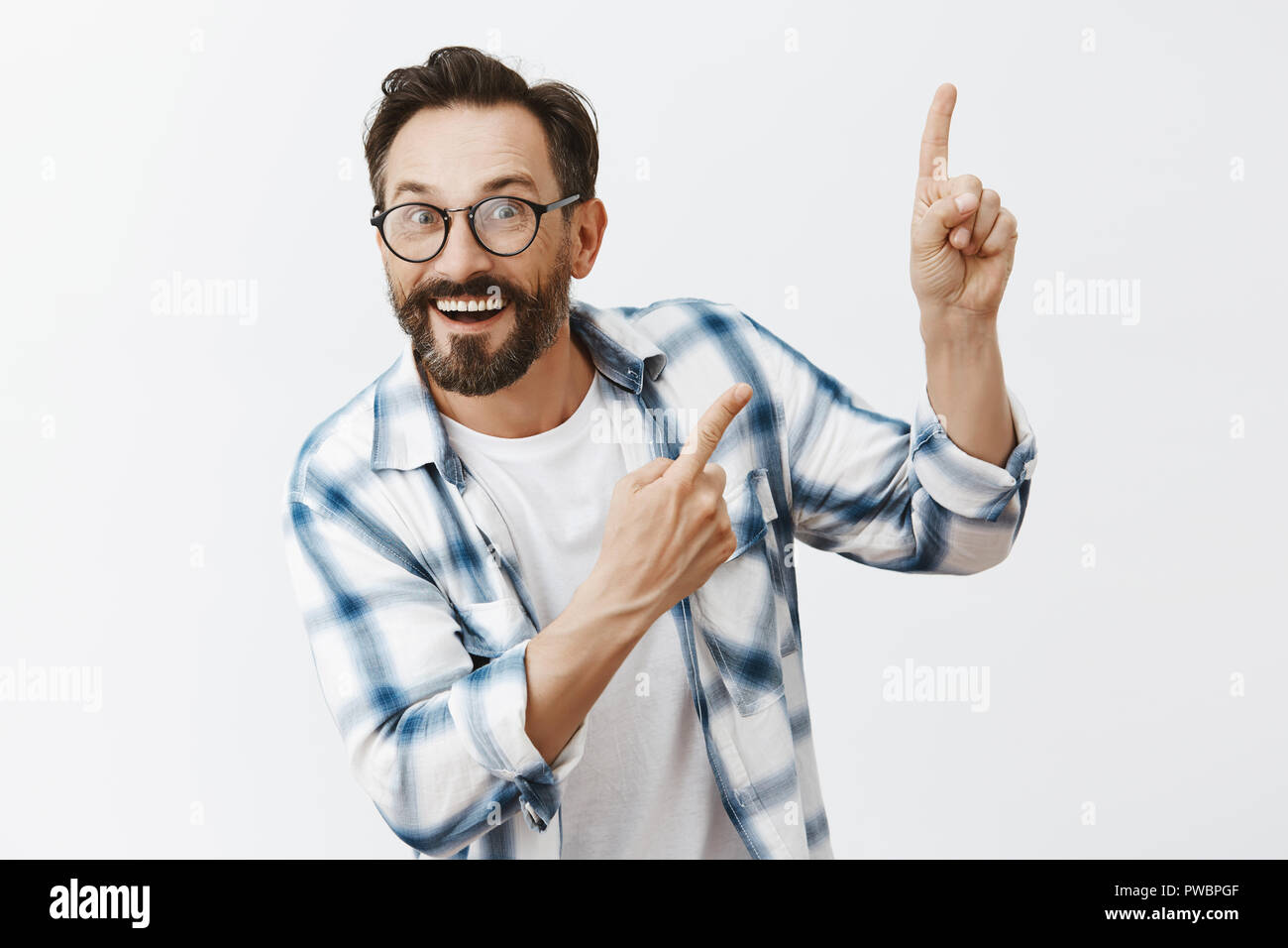 Guy invented great machine, showing it to professors. Thrilled and ...