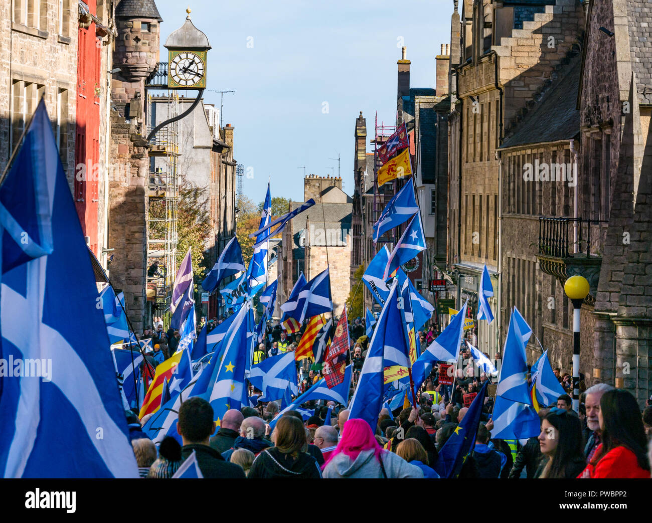 People carrying national flags marching at All Under One Banner AUOB ...