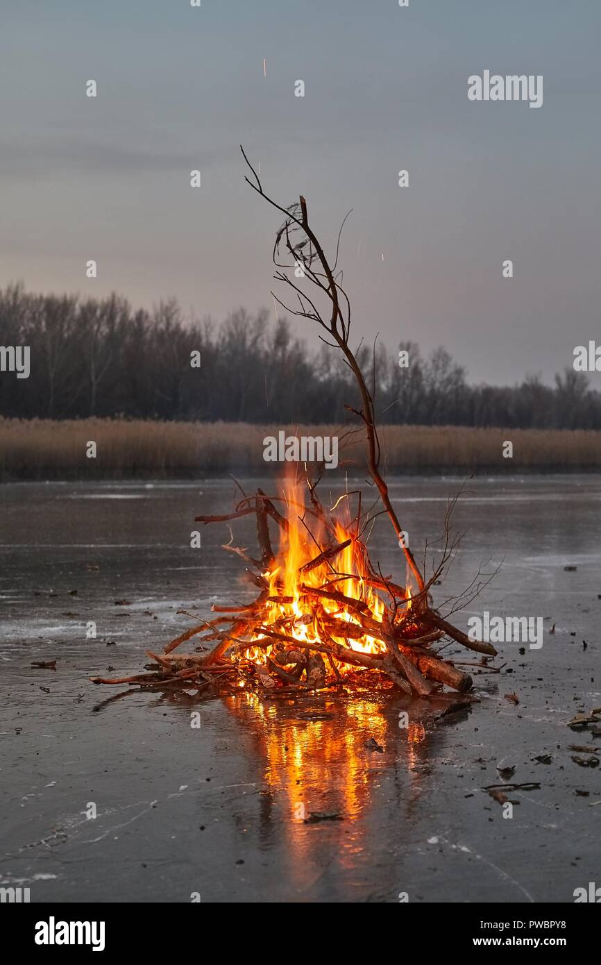 Fire And Ice Stock Photo - Alamy