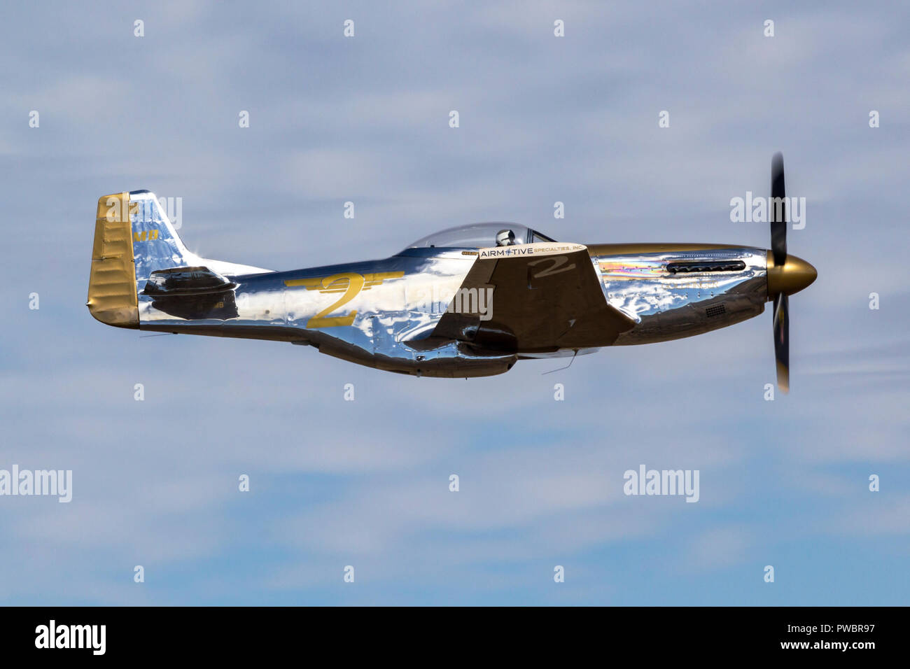 Mike Brown pilots his modified P-51 Mustang during the Reno National ...
