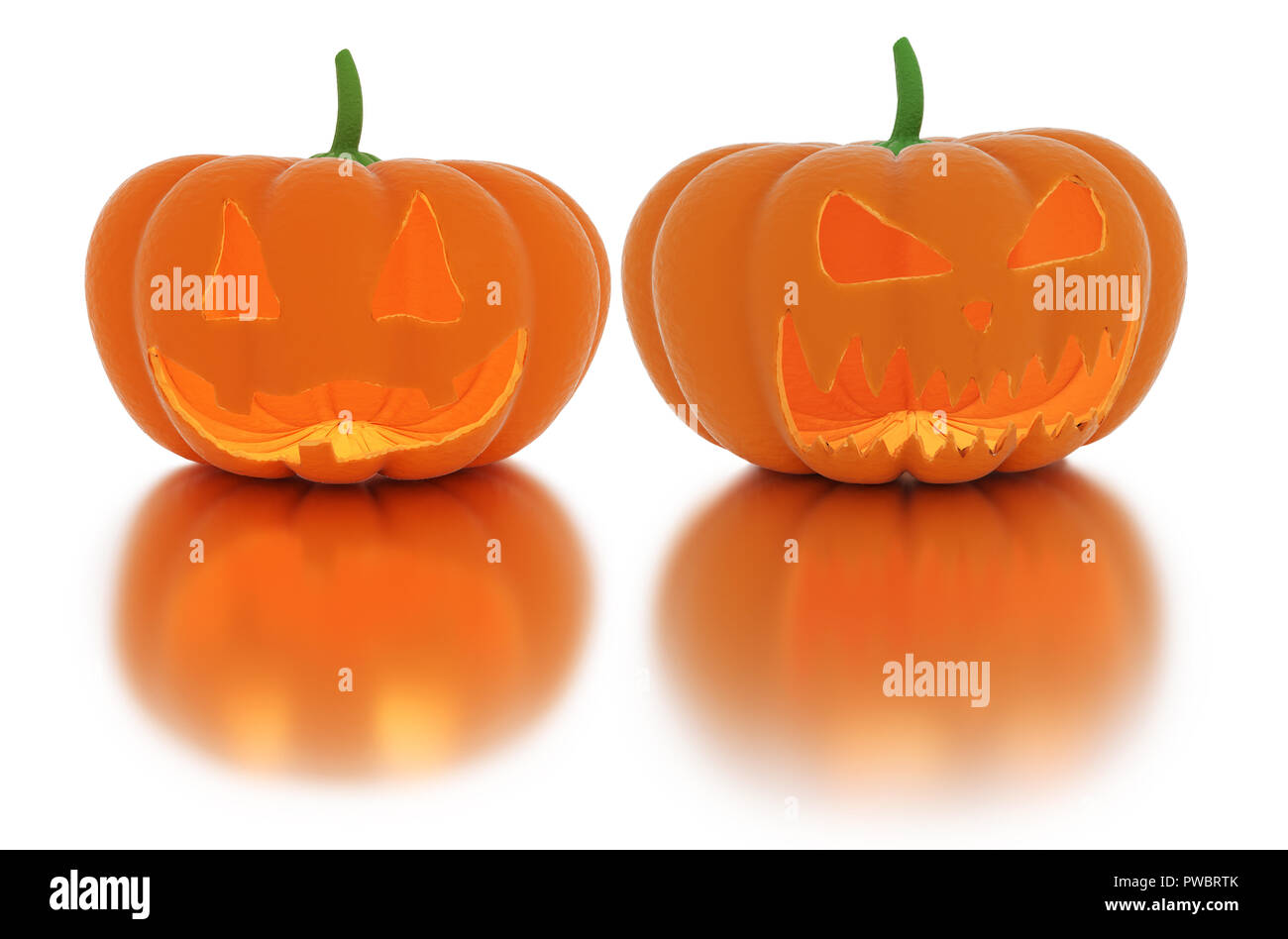 Candle inside pumpkin Cut Out Stock Images & Pictures - Alamy