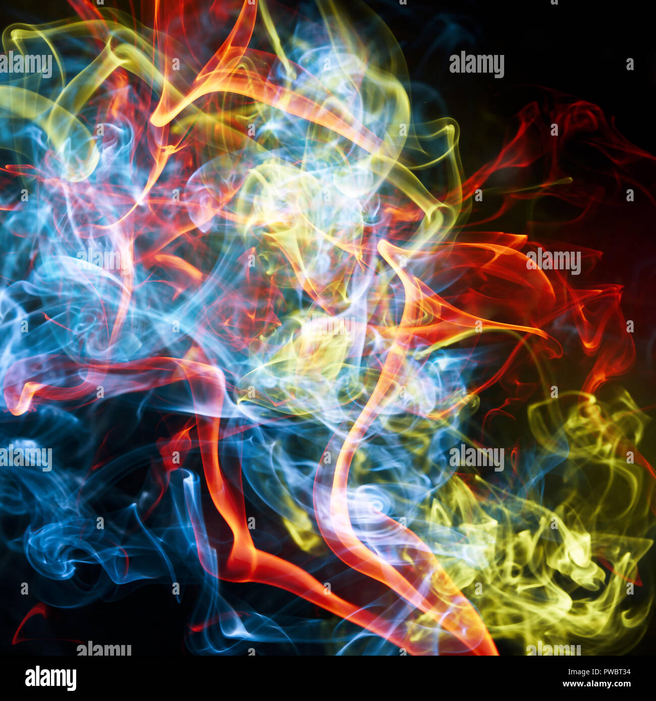 abstract colourful smoke background Stock Photo - Alamy
