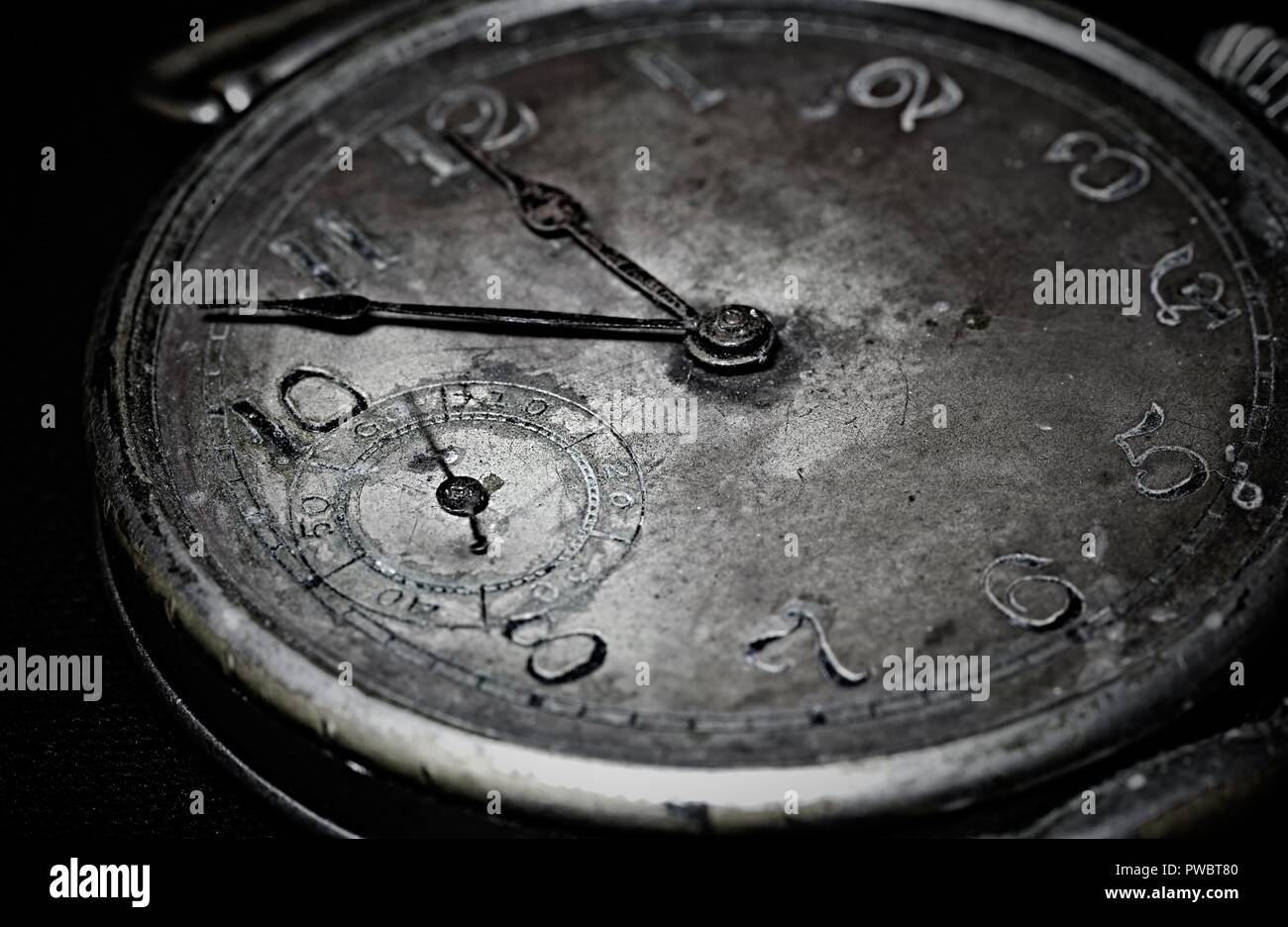 Antique watch dial Stock Photo - Alamy