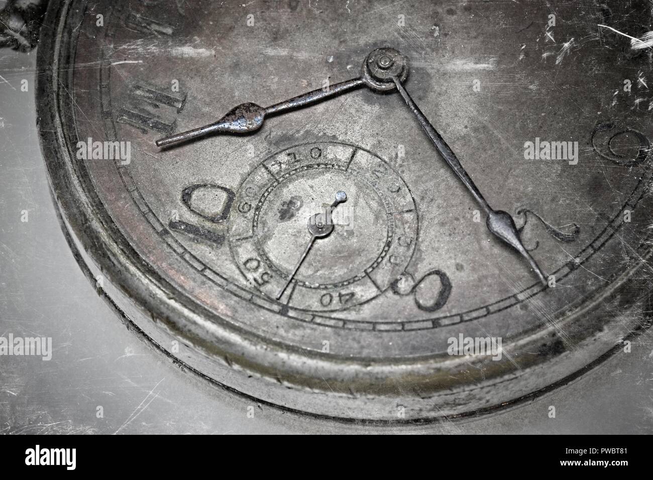 Antique watch dial Stock Photo - Alamy