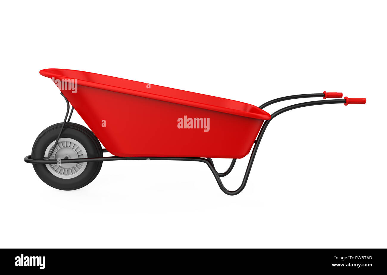 Red wheel wheelbarrow hi-res stock photography and images - Alamy