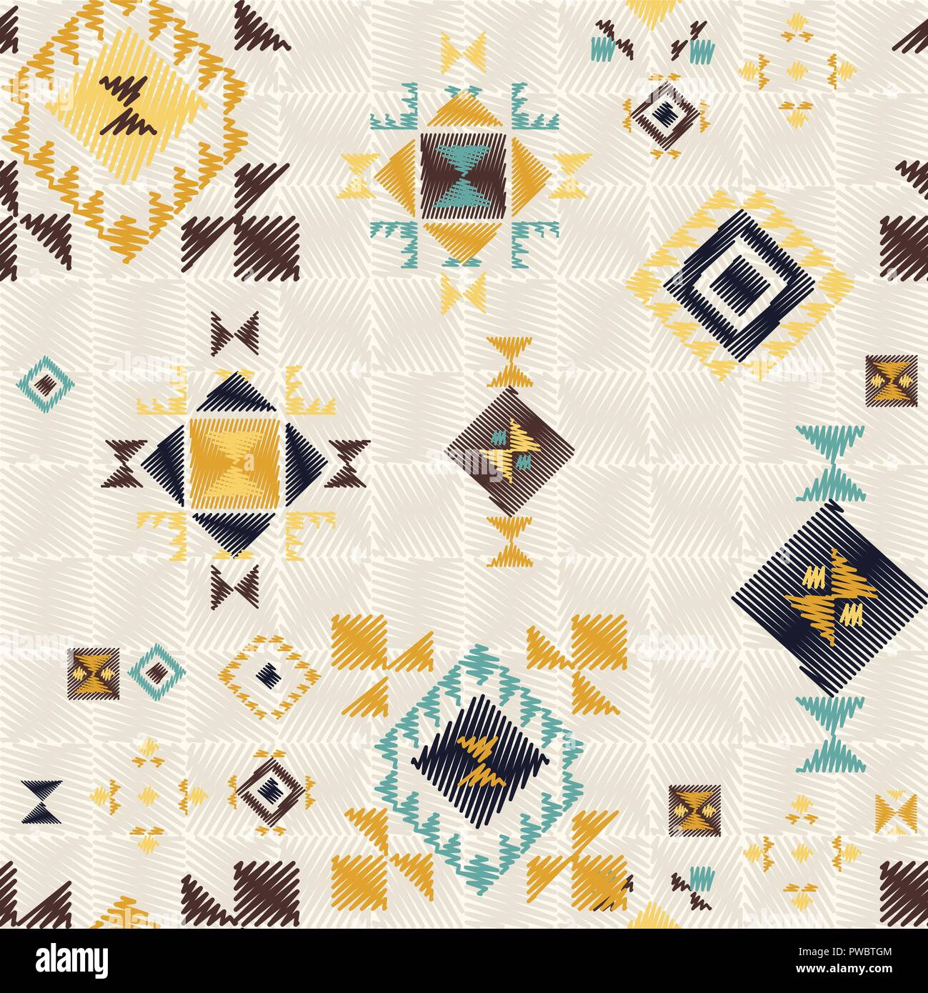 Geometric ethnic seamless pattern Stock Vector Image & Art - Alamy