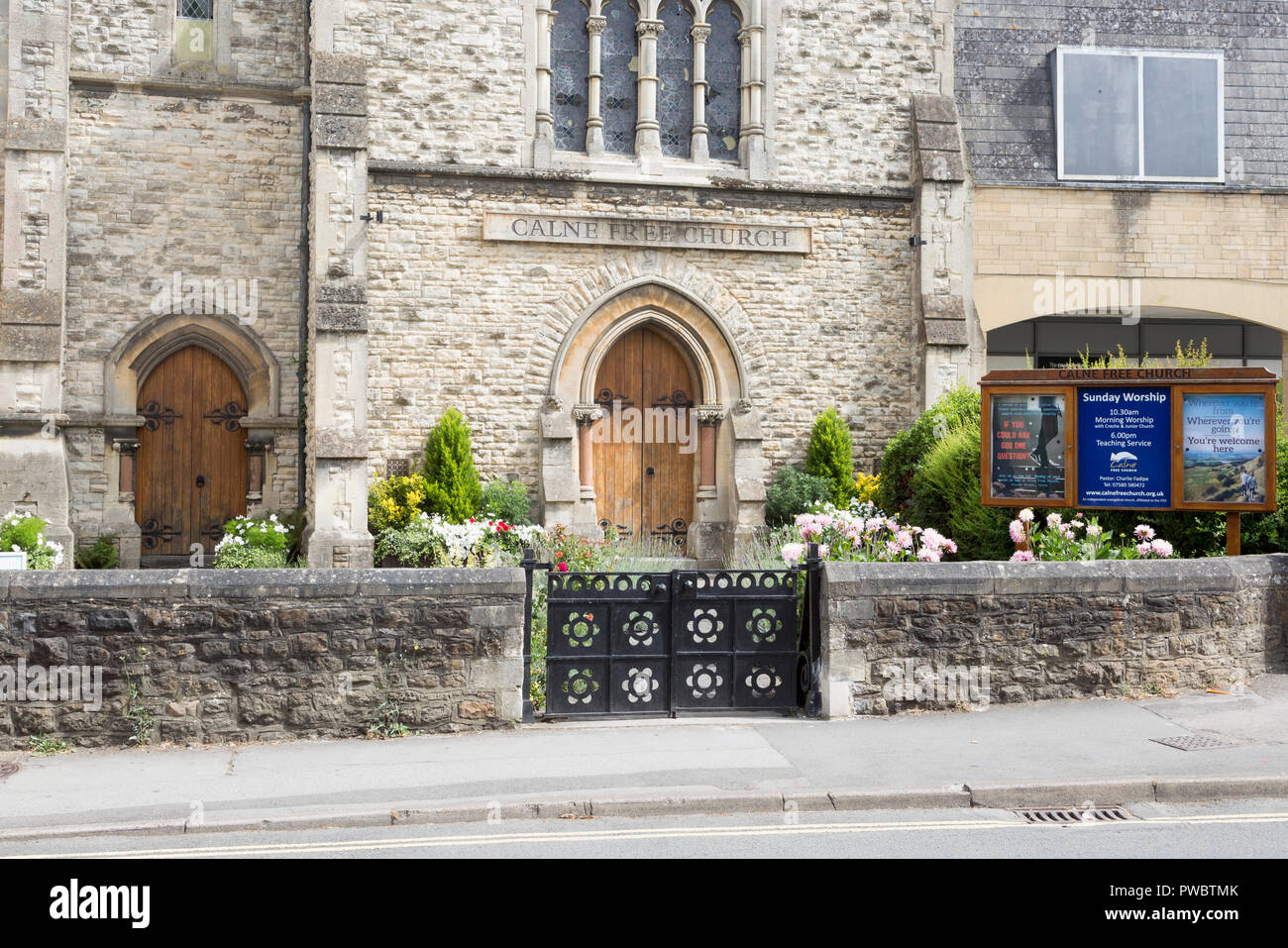 Calne Free church building, Calne, Wiltshire, England, UK Stock Photo ...
