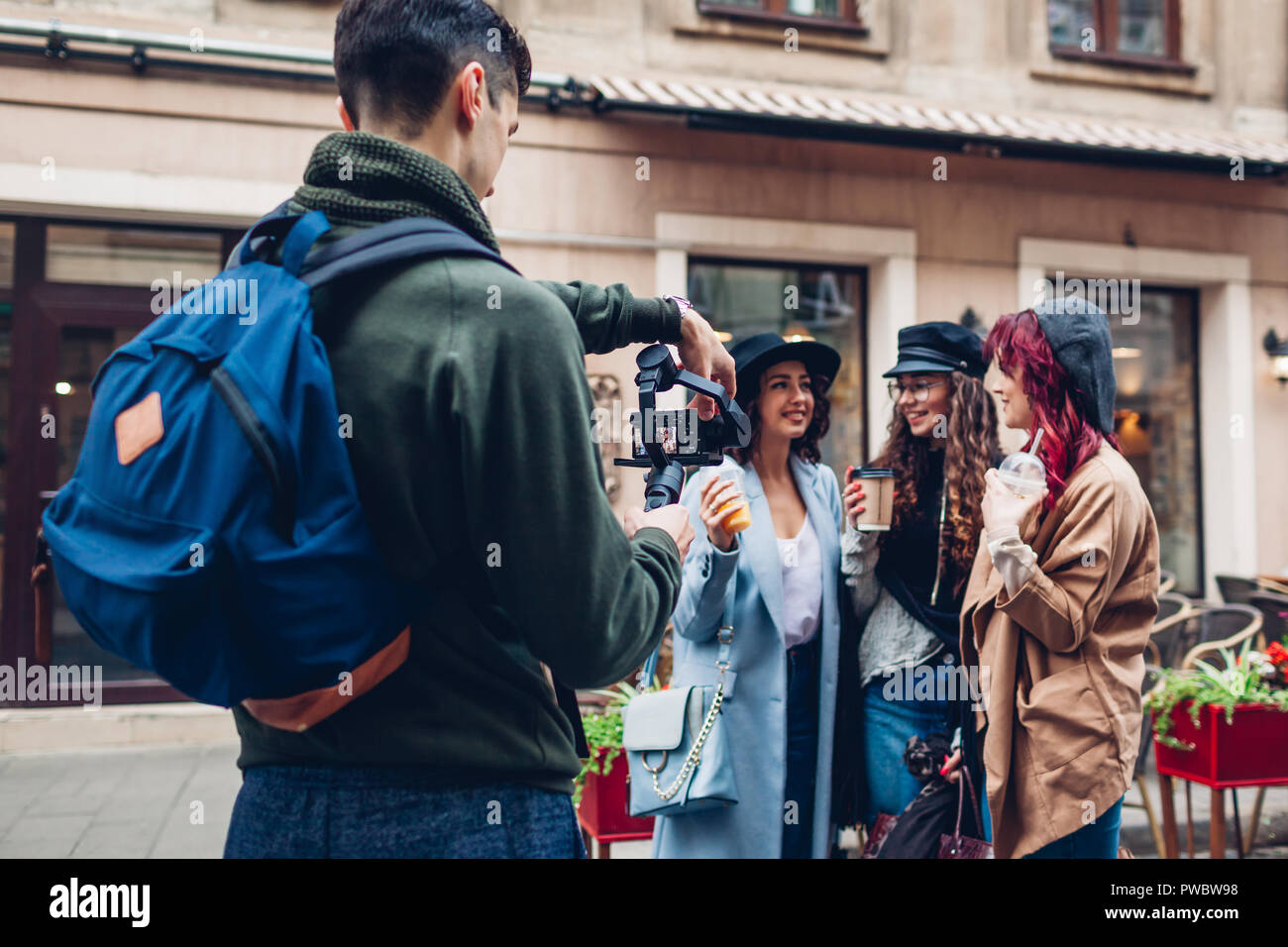 Filming movie professional models hi-res stock photography and images ...