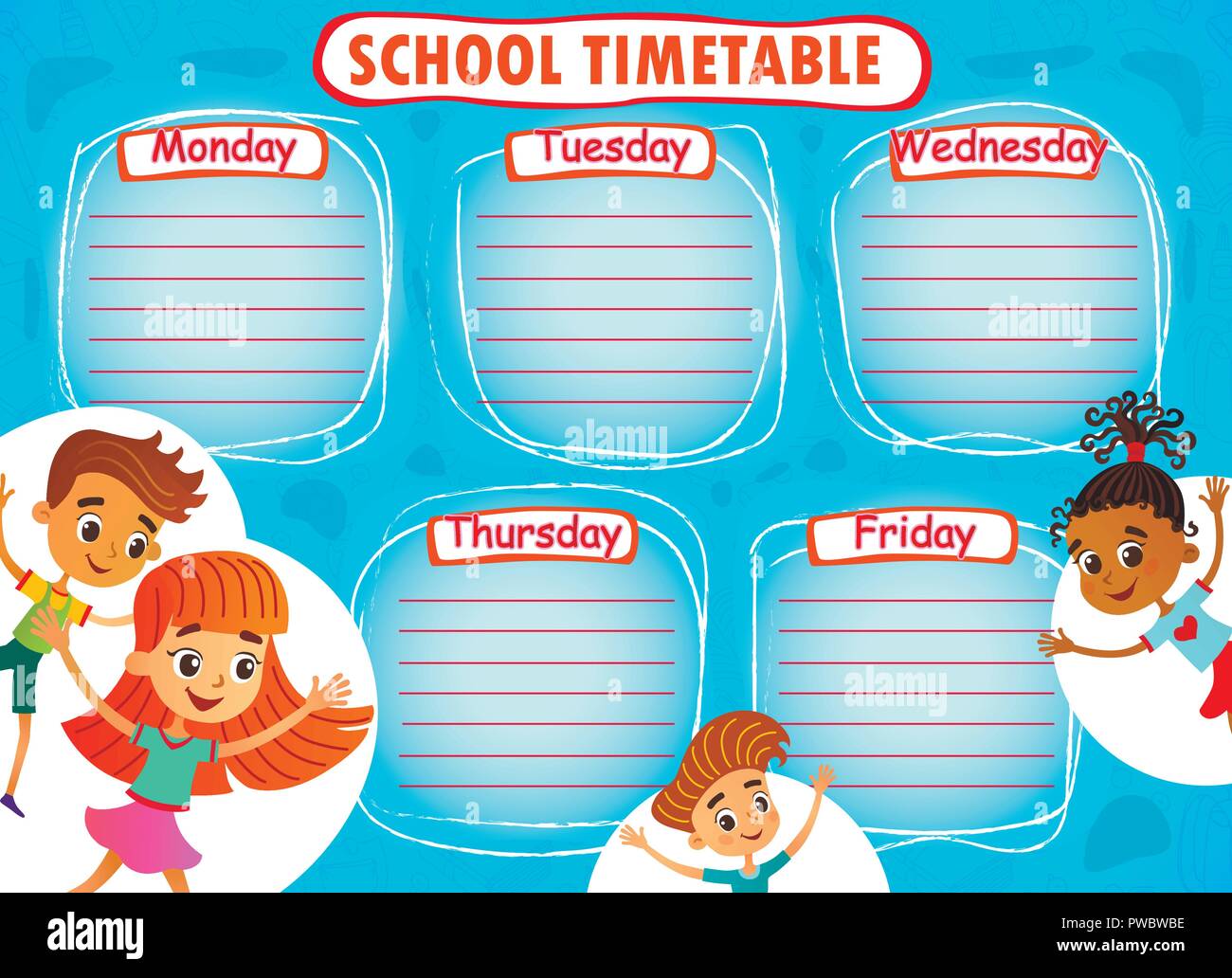 Timetable and school hi-res stock photography and images - Alamy