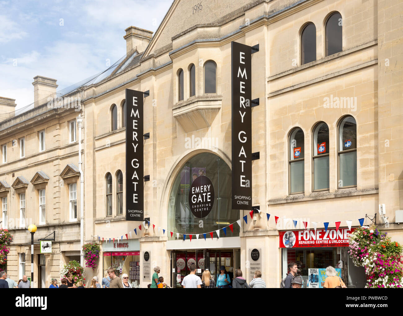 Emery Gate shopping centre, Chippenham, Wiltshire, England, UK Stock ...