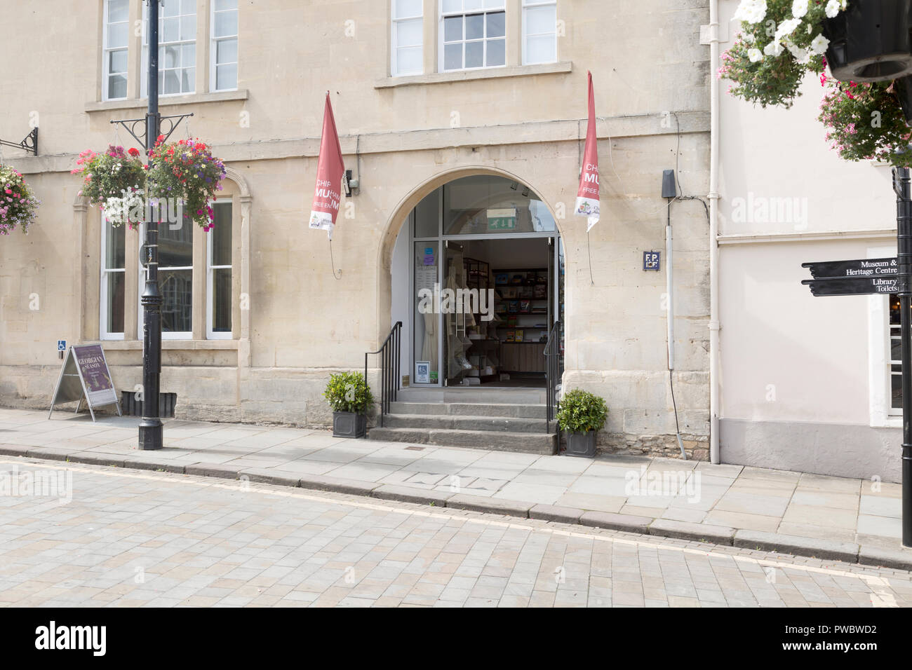 Entrance to Chippenham Museum, Wiltshire, England, UK Stock Photo - Alamy