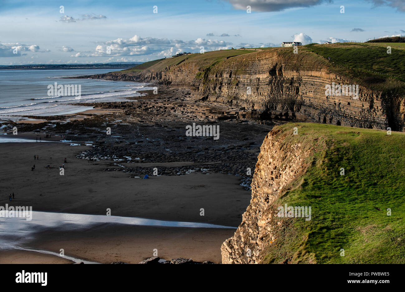 Dunraven Bay on the Glamorgan Heritage Coast, South Wales. Southerndown ...