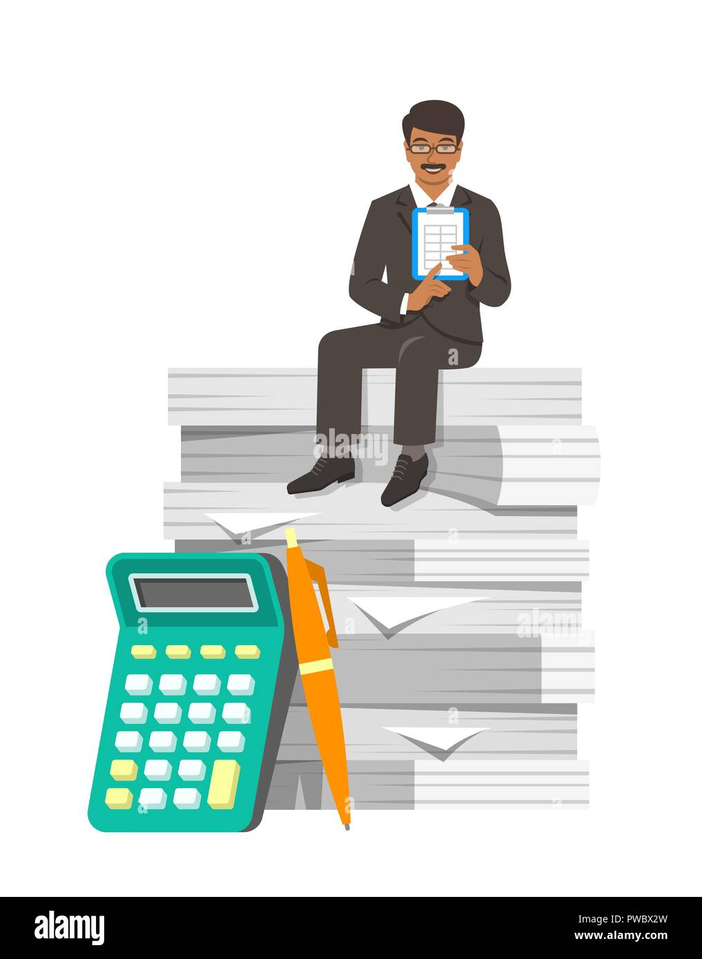 Accounting cartoon hi-res stock photography and images - Alamy