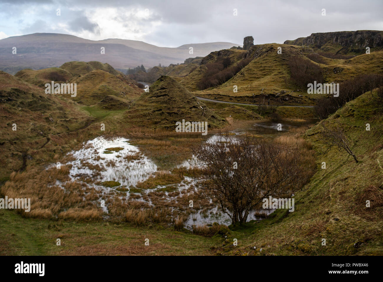 Castle Ewen, Fairy Glen, Isle of Skye, Scotland, Uk Stock Photo - Alamy
