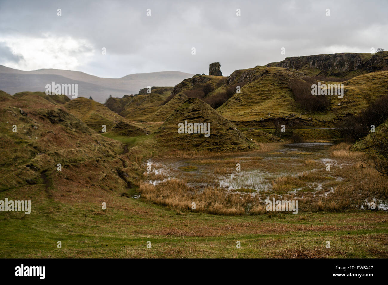 Castle Ewen, Fairy Glen, Isle of Skye, Scotland, Uk Stock Photo - Alamy