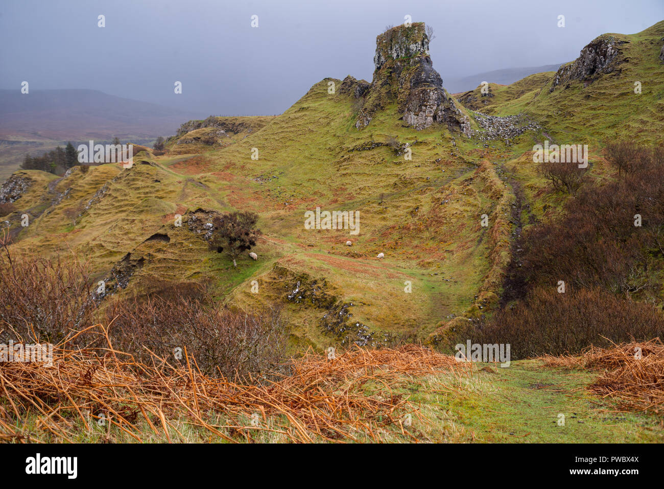 Castle Ewen, Fairy Glen, Isle of Skye, Scotland, Uk Stock Photo - Alamy