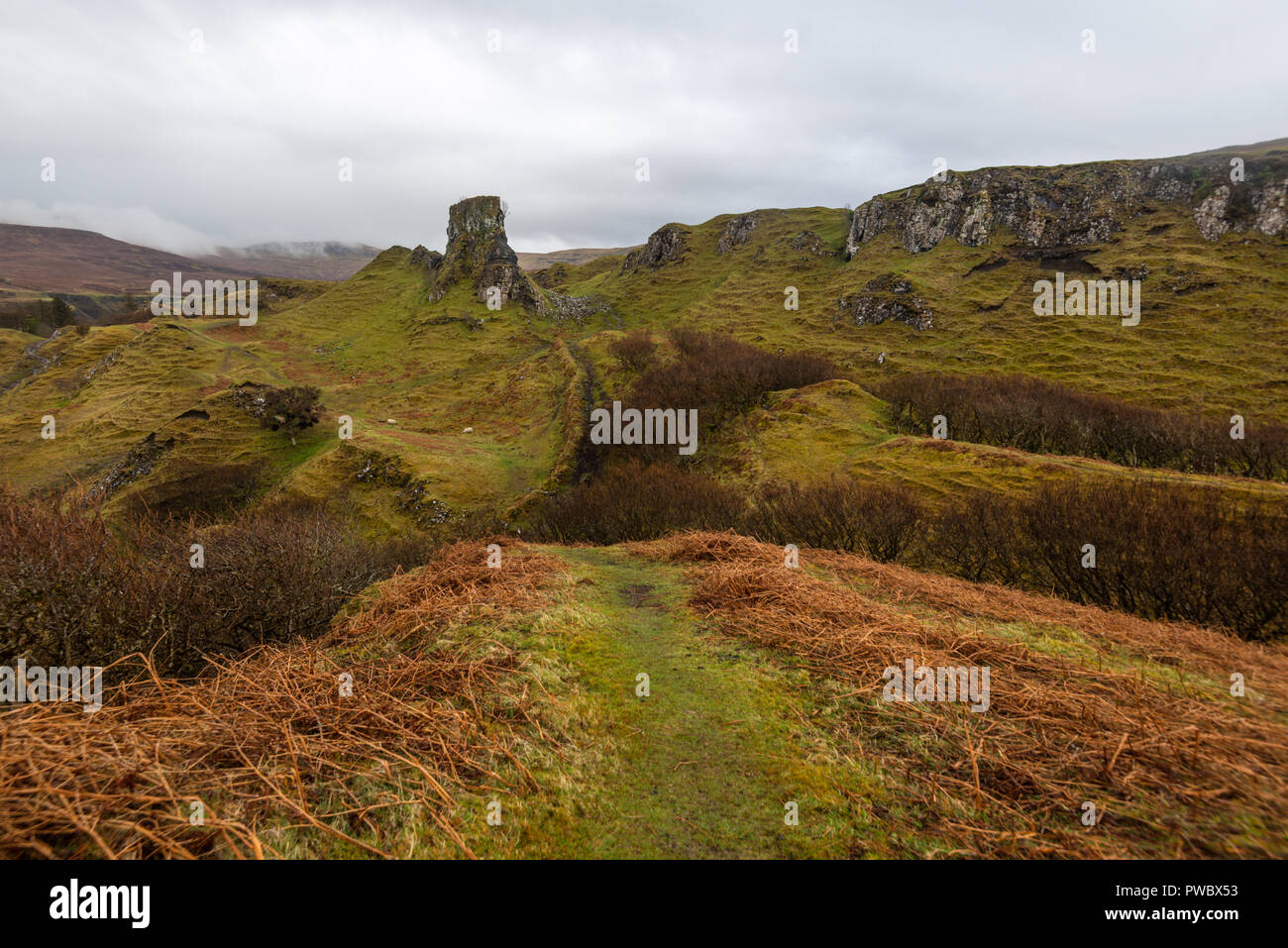 Castle Ewen, Fairy Glen, Isle of Skye, Scotland, Uk Stock Photo - Alamy