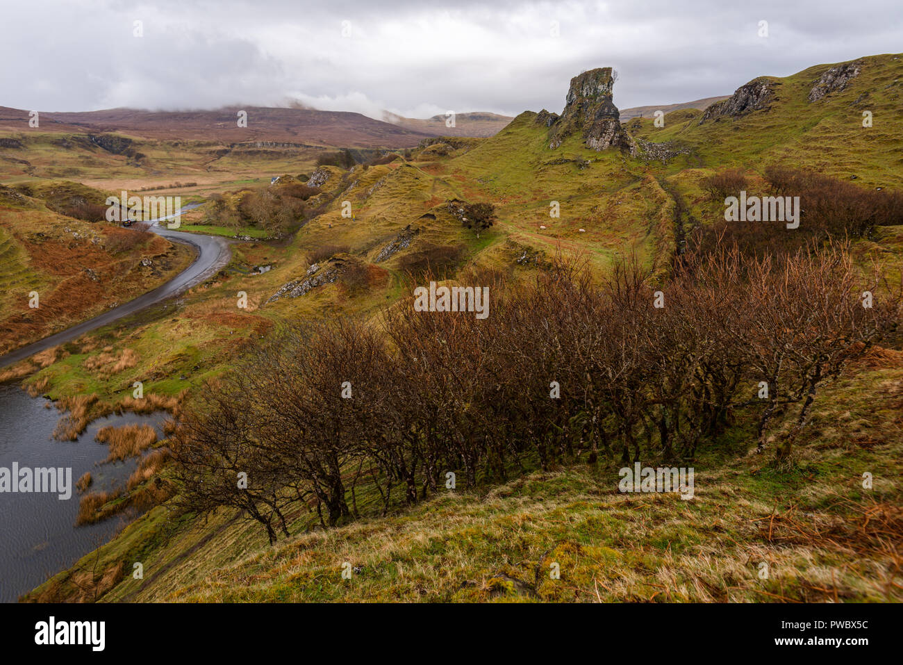 Castle Ewen, Fairy Glen, Isle of Skye, Scotland, Uk Stock Photo - Alamy