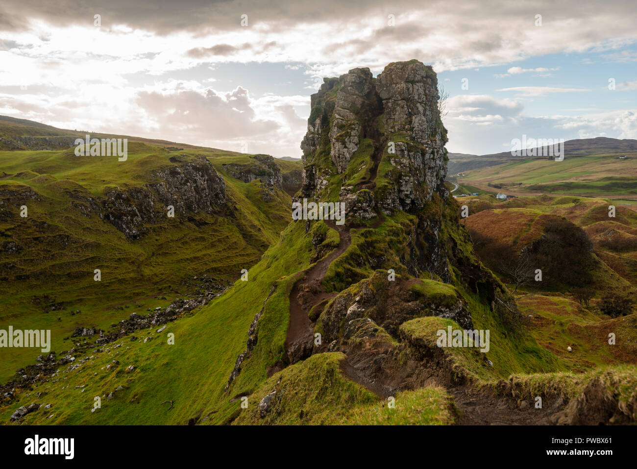 Castle Ewen, Fairy Glen, Isle of Skye, Scotland, Uk Stock Photo - Alamy
