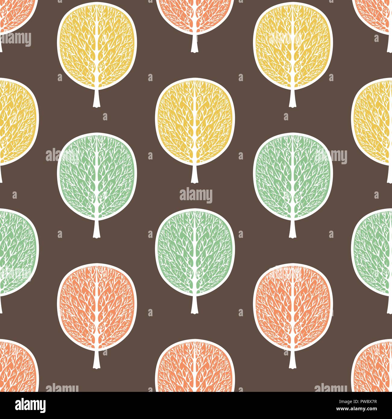 Tree trunks pattern Stock Vector Images - Alamy