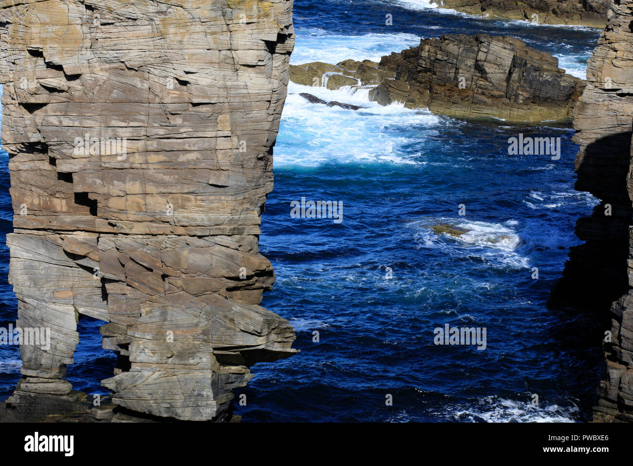 Yesnaby cliffs orkney island scotland hi-res stock photography and ...