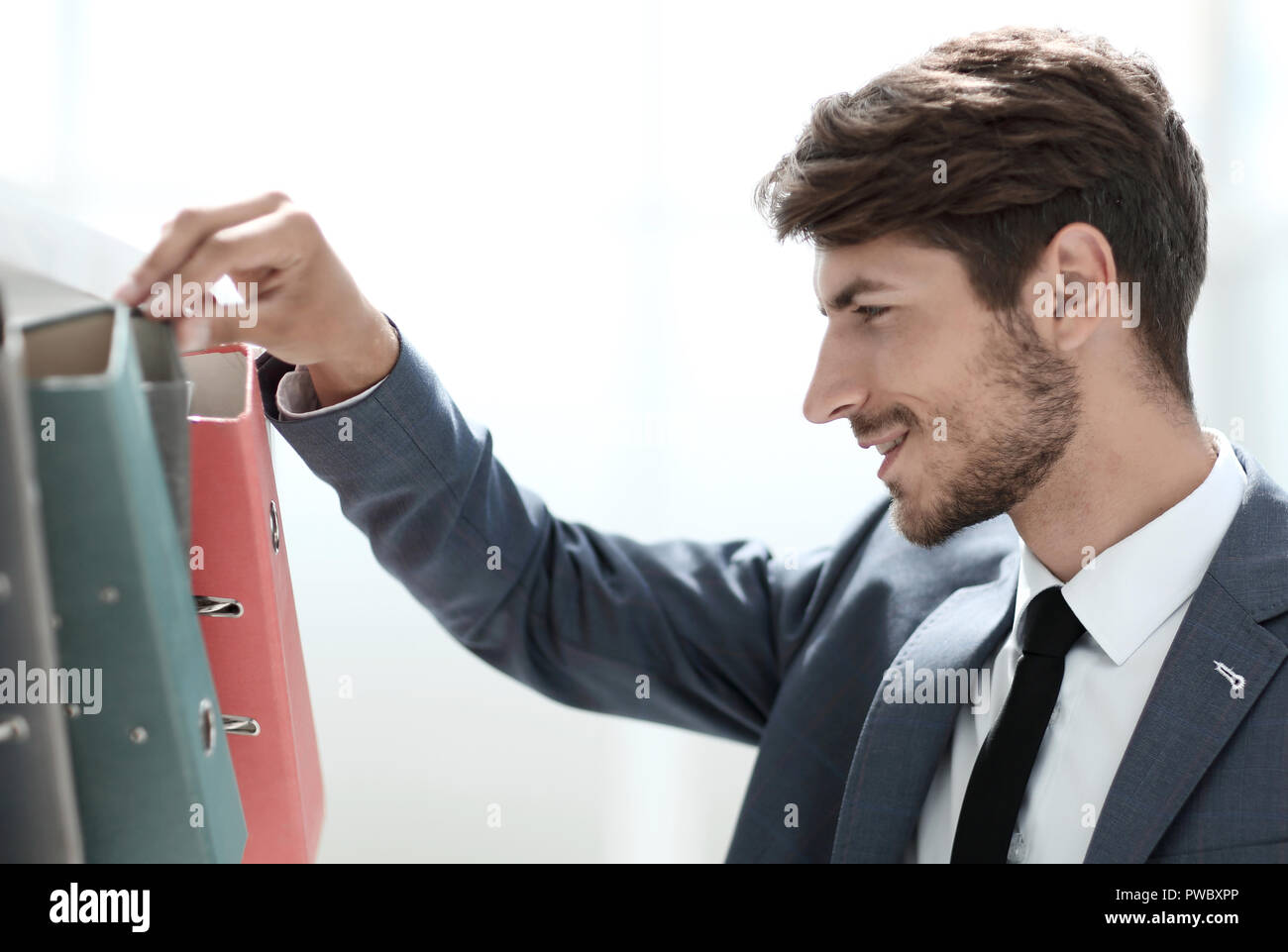 Businessman look at hi-res stock photography and images - Alamy