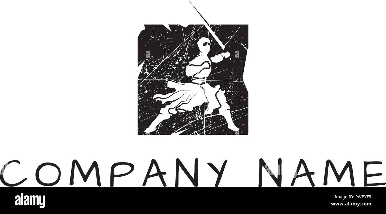 Ninja Power vector logo image Stock Vector Image & Art - Alamy