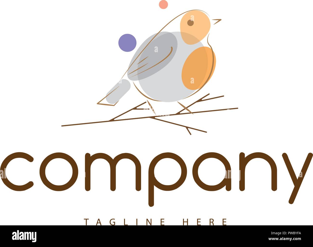 Bird Robyn vector logo image Stock Vector Image & Art - Alamy