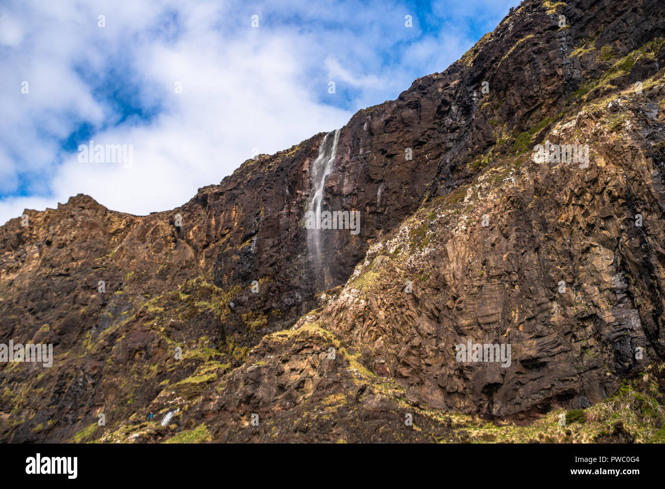 Closely at the Waterfall, Talisker Bay, Sile of Skye, Inner Hebrides ...